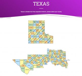 TEXAS COUNTIES DIVIDED - Bound to Stay Bound Books