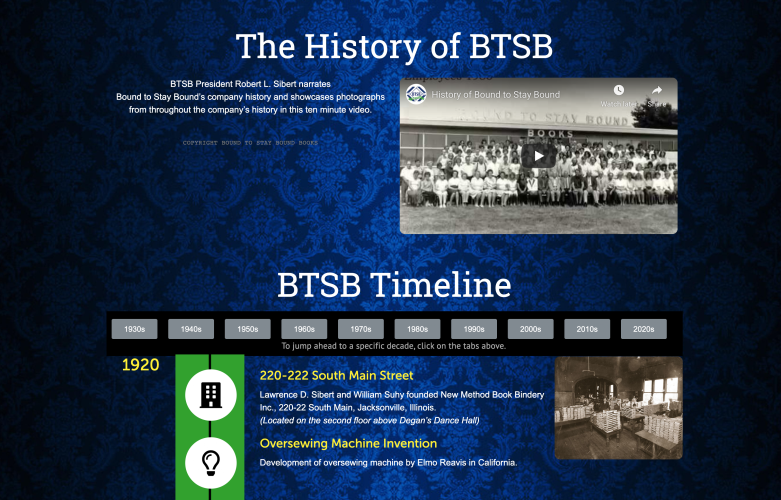 History of BTSB – Centennial Match Colors - Bound to Stay Bound Books