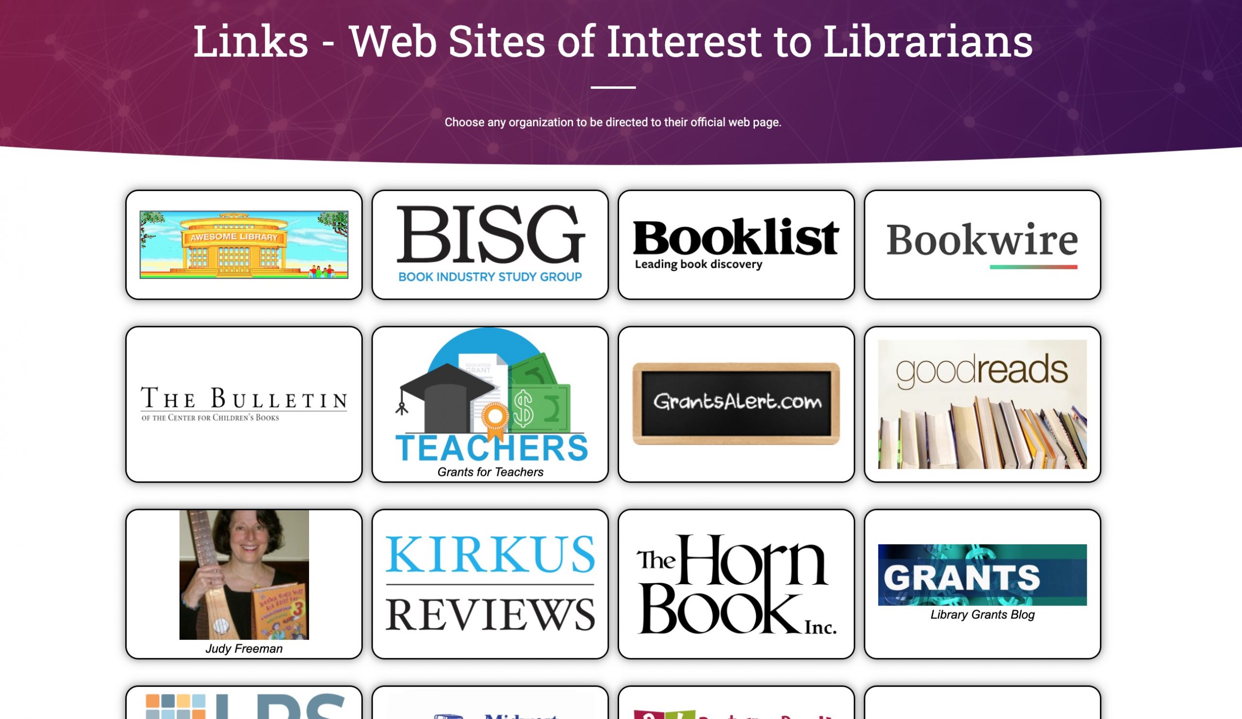 Links — Web Sites of Interest to Librarians - Bound to Stay Bound Books