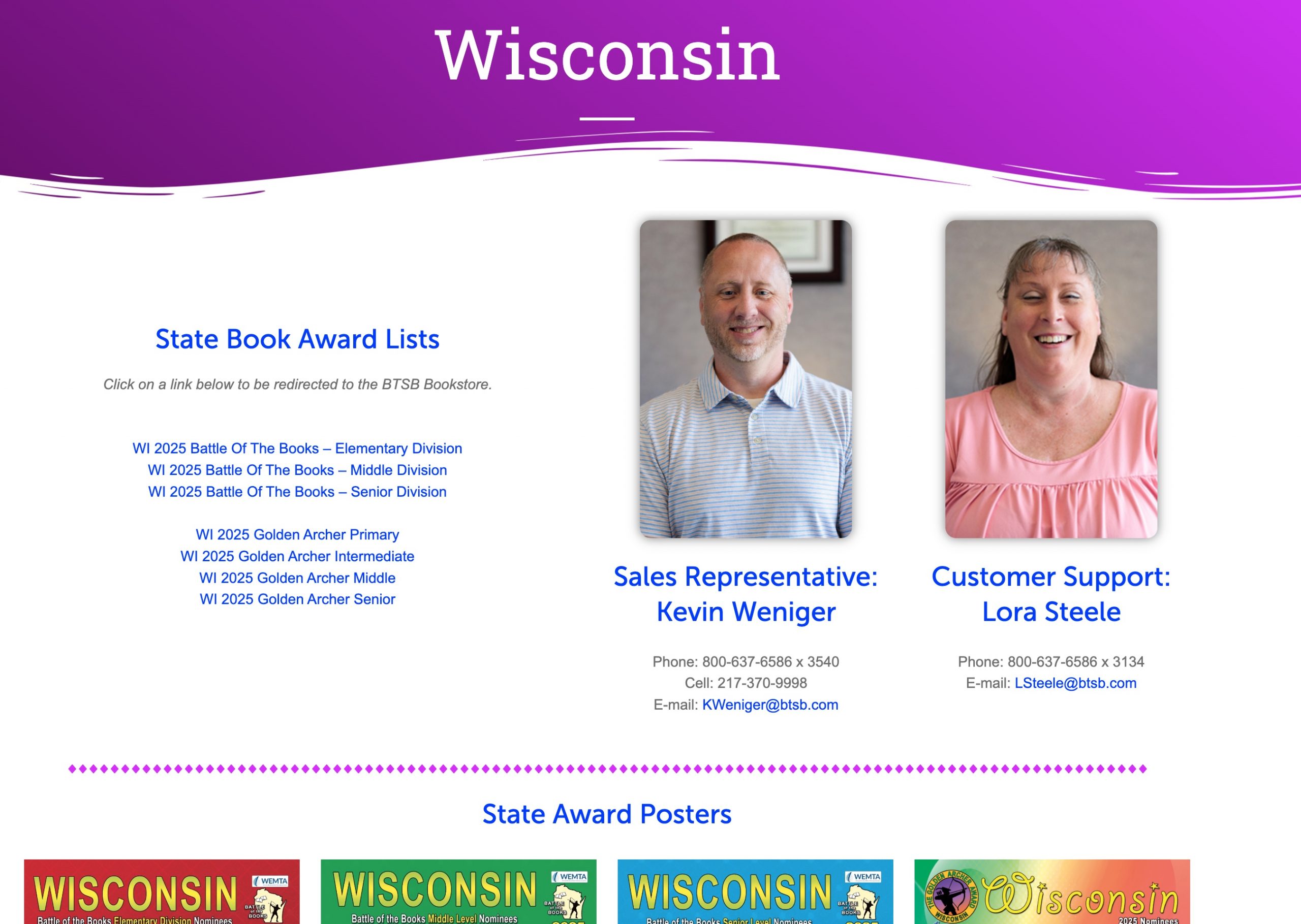 Wisconsin – Kevin Weniger - Bound to Stay Bound Books
