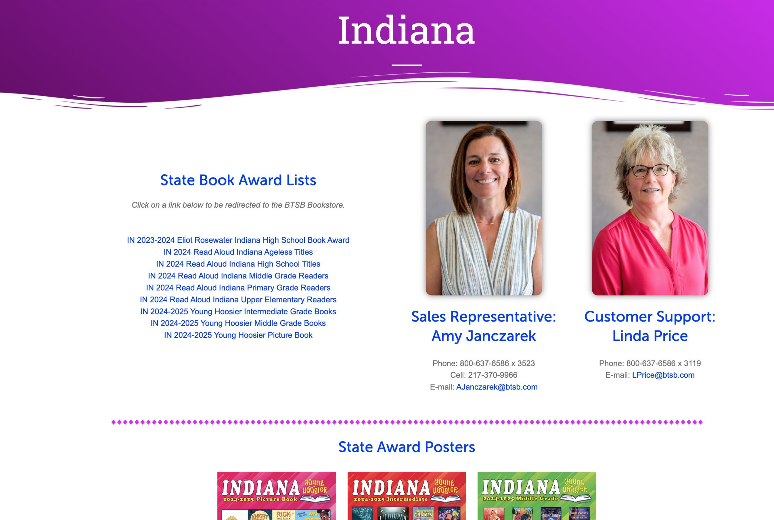 Indiana – Amy Janczarek - Bound to Stay Bound Books