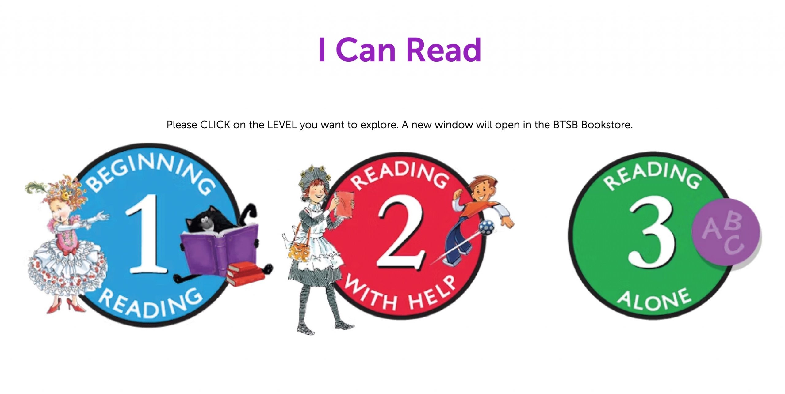 Choose Your I CAN READ Level - Bound to Stay Bound Books